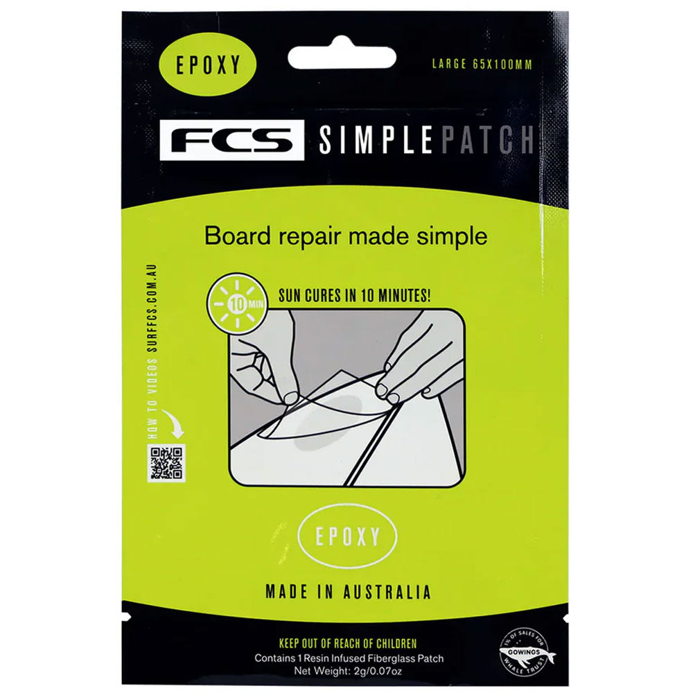 FCS Simple Patch Epoxy Large Repair Patch – Ocean Sports Boardridersguide