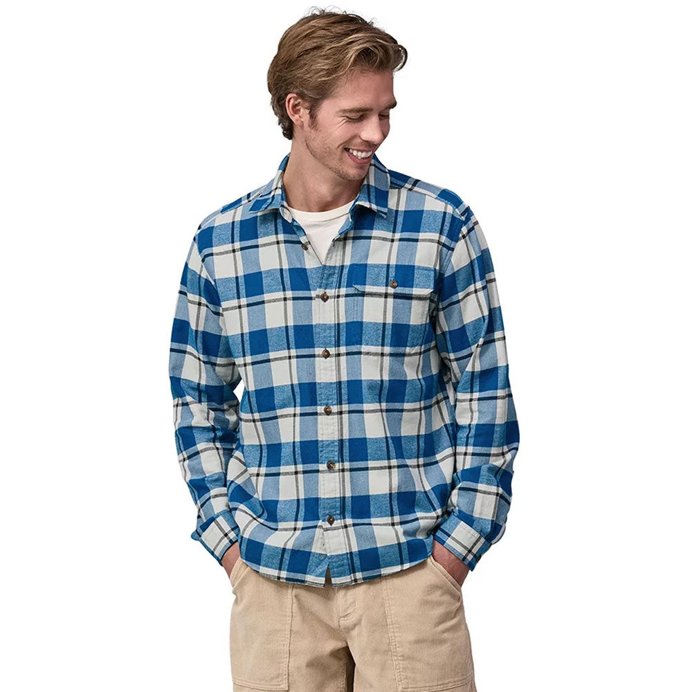 Patagonia LW Fjord Flannel LS Shirt - Captain: Endless Blue – Ocean ...