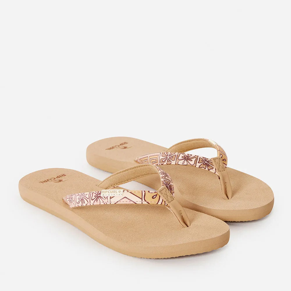 Rip Curl Womens Freedom Bloom Flip Flops - Bright Peach – Ocean Sports ...