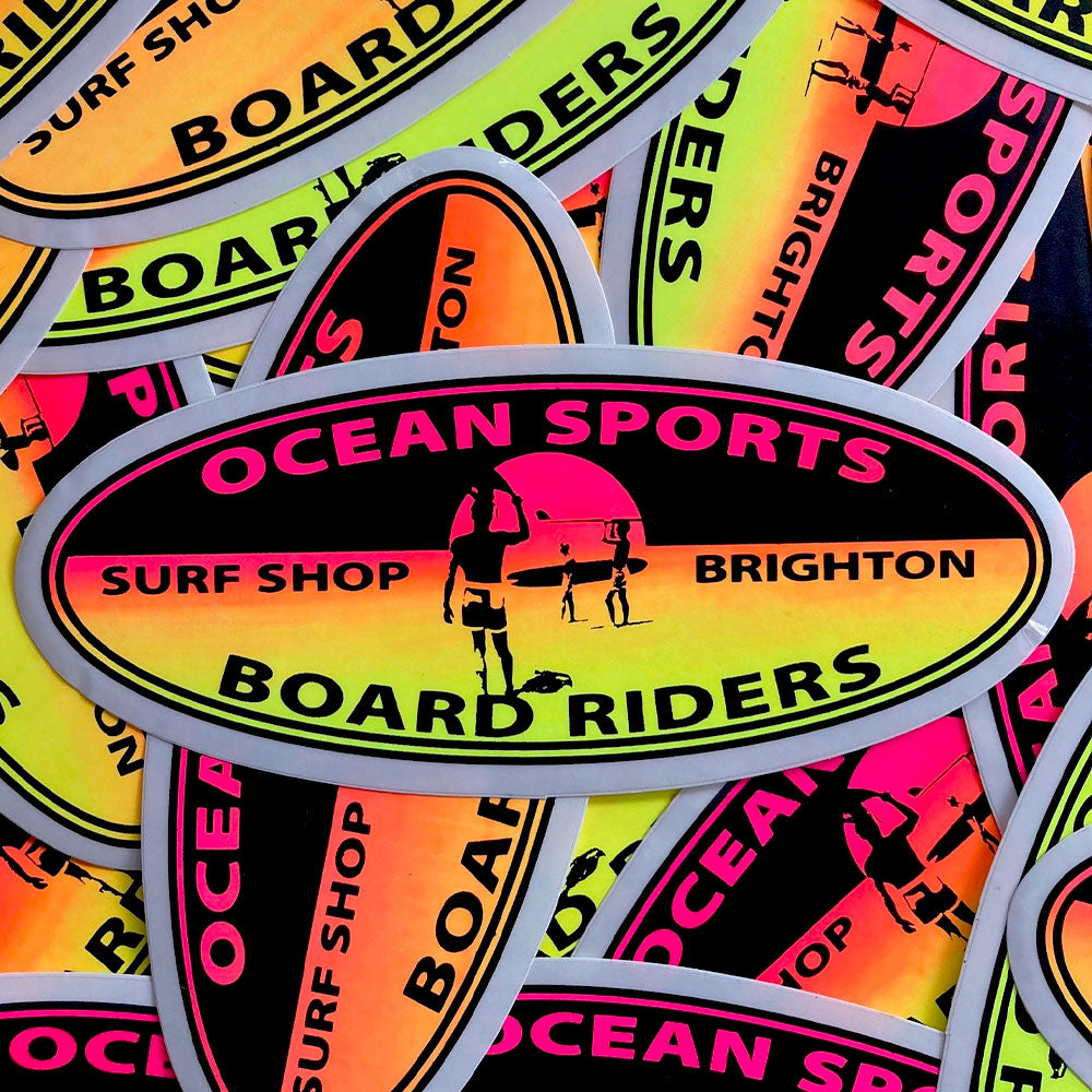 Ocean Sports Brighton Oval Logo Sticker – Ocean Sports Boardridersguide
