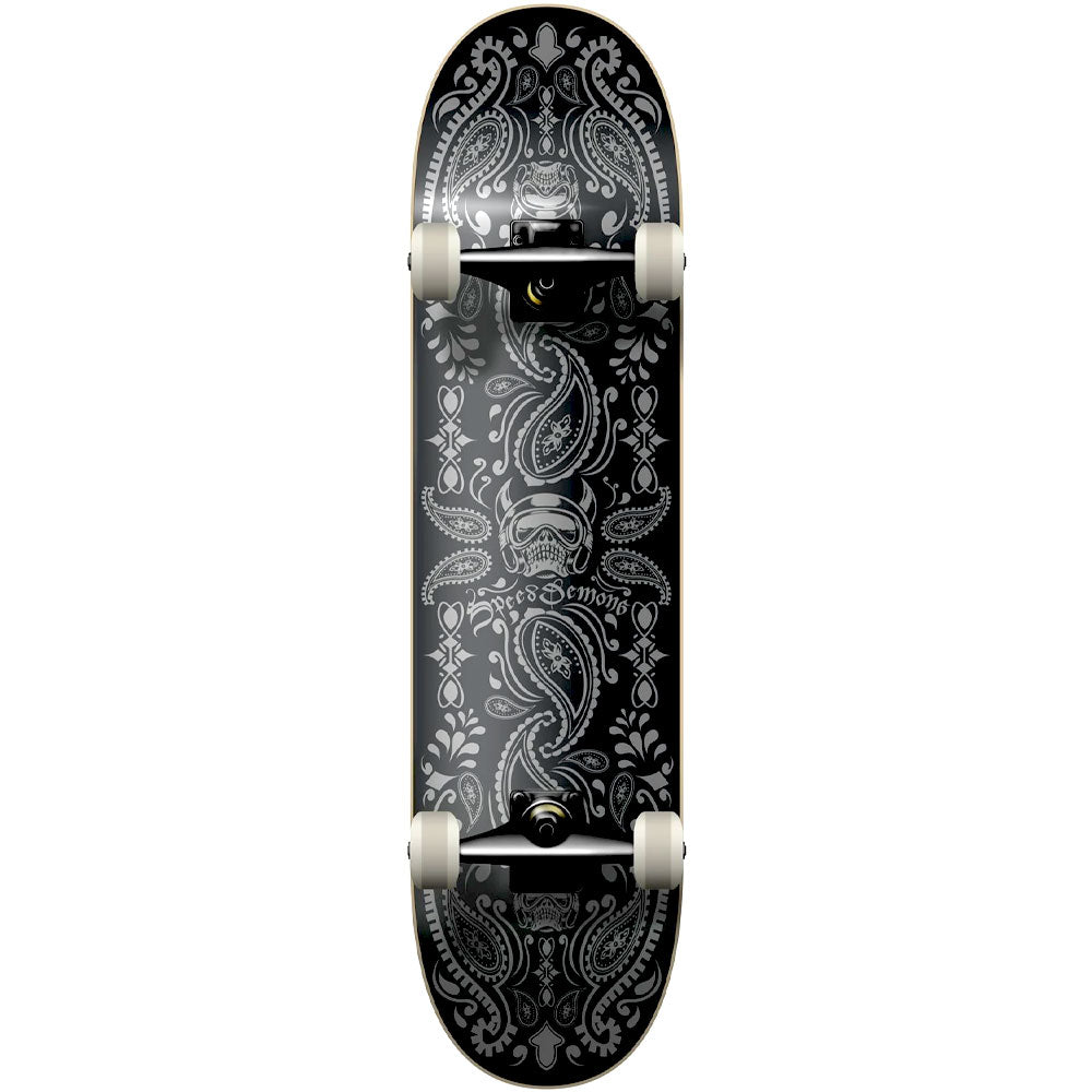 Speed Demons Bandana 7.75" Black / Black Complete Skateboard – Ocean ...