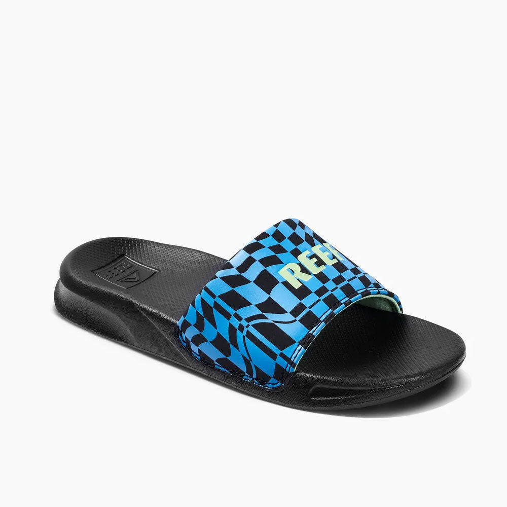 Reef Kids One Slide Sandals - Swell Checkers – Ocean Sports ...
