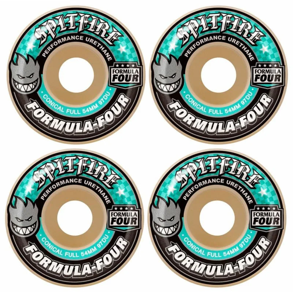Spitfire Formula Four Full Conical 97a Skateboard Wheels – Ocean Sports ...