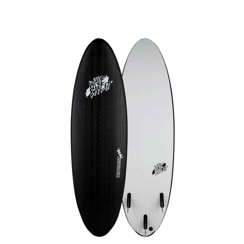 Wave Bandit Performer 6'4 Soft Surfboard - Black – Ocean Sports ...
