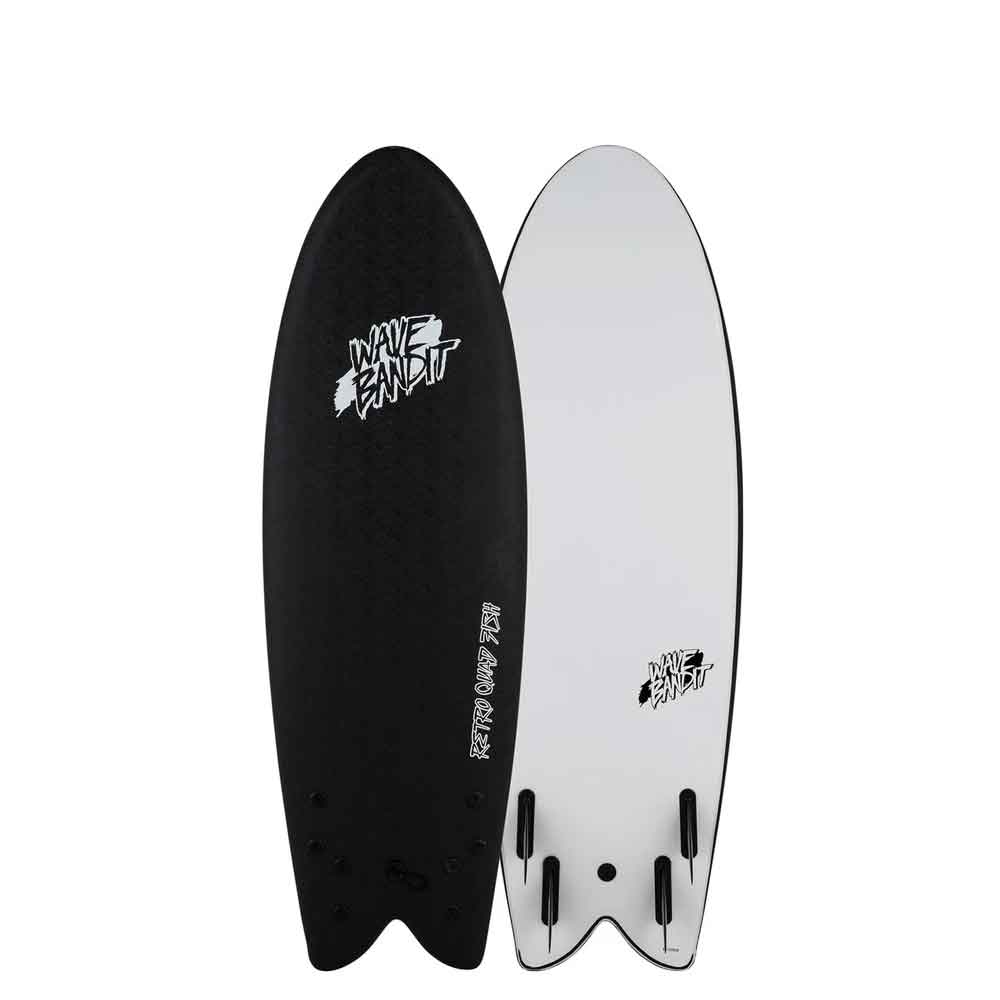 Wave Bandit Retro Fish 5'8 Quad Soft Surfboard – Ocean Sports ...